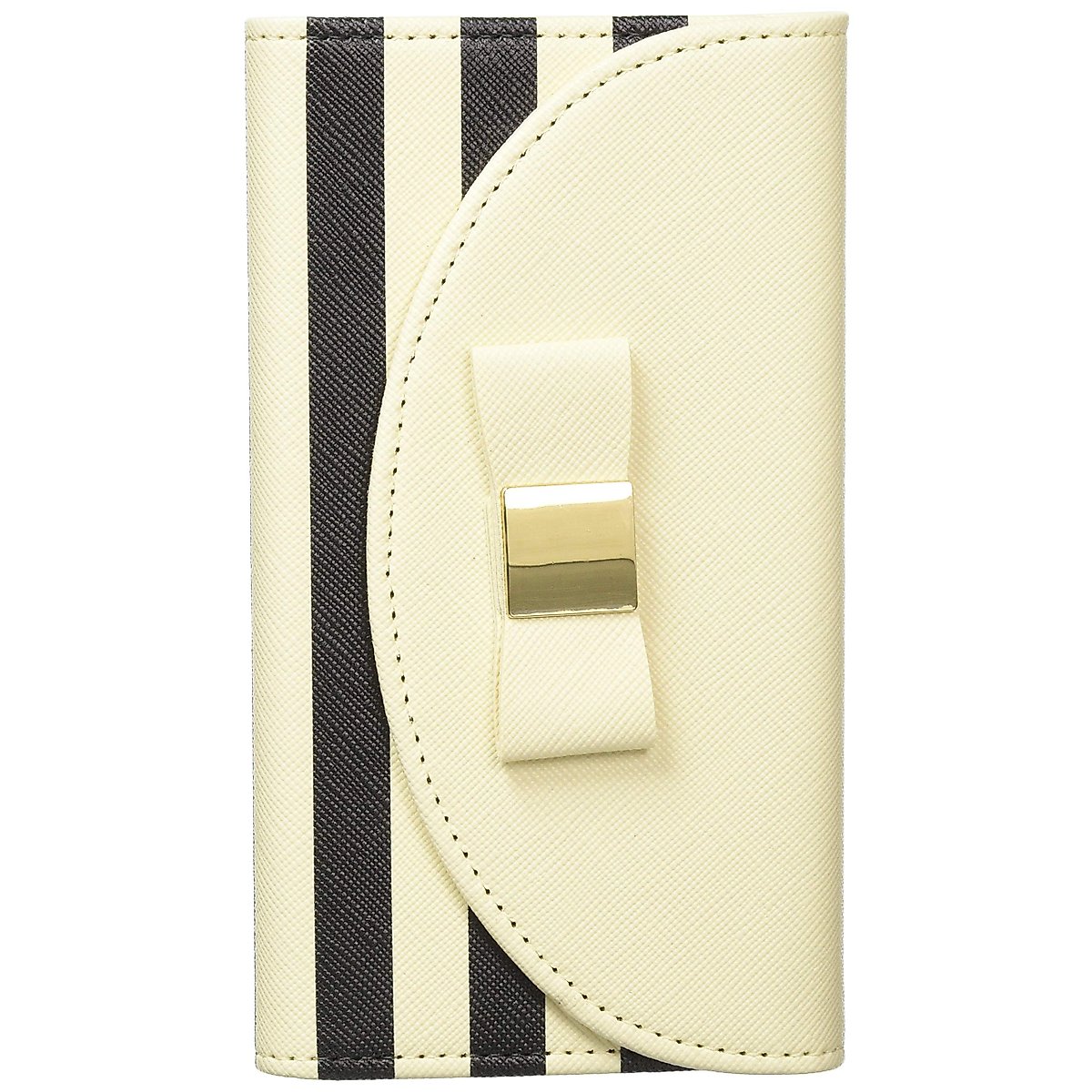 ジルズデザイン(Jills Design) Android One S3 Case Cover Notebook Type Android One S3#009 Ribbon Cream Stripe Smartphone Cover Smartphone Case Notebook Case Notebook Cover s3-tc009-wt06
