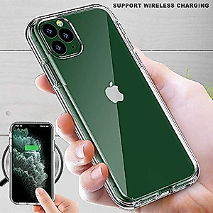 COOLQO Compatible with iPhone 11 Pro Max Case, and [2 x Tempered Glass Screen Protector] Clear 360 Full Body Coverage Hard PC+Soft Silicone TPU 3in1 Shockproof Protective Phone Cover