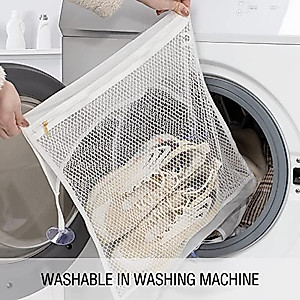 Minyee Sneaker Wash and Dry Bag for Dryer, Sneaker Drying Bag for Laundry, with Suction Cup Hooks for Easy Installation, Use YKK Zipper