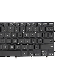 Replacement Keyboard for Dell XPS 15 9550 9560 9570, Precision 5510 5520 5530 5540 & inspiron 15 7558 7568 Laptop, Dell Precision 5510 Keyboard with Backlit US Layout P/N: 0VC22N 0GDT9F