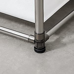 VLIZO 2 Tier Laundry Sorter,Laundry Hamper with 4 Removable Bags for Organizing Clothes(Black+White)