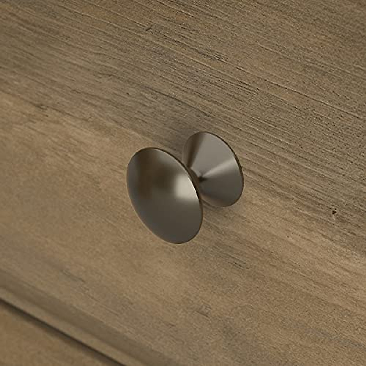 Bush Furniture Cabot L Desk with Hutch and 5 Shelf Bookcase, 60W, Reclaimed Pine