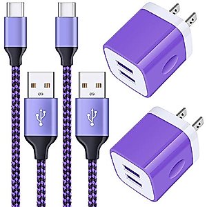 Fast USB C Charger, Type C Wall Charger for Samsung Galaxy A14 5G S20 FE S20+ S21 S22 S23 Ultra A03S A04S A23 A14 5G A13 A53 A32 A12,Power Adapter Charger Block 6ft USB C Charger Cable Fast Charging