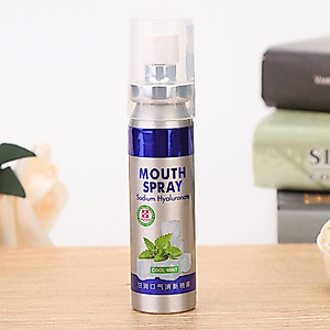 Ultra fine Mouth Spray, Breath Freshener Spray 2 x 2 x 9.7cm Nutrient Ingredients Liquid,Mint Flavor Breath Refreshing Mouth Spray Bad Breath Removal Oral Spray 20ml