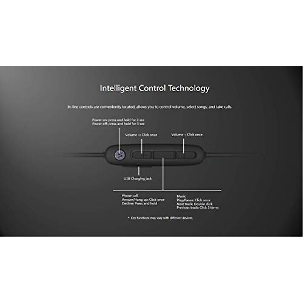 1MORE Vi React In-Ear Headphones Powered by Vi, Bluetooth Sport Wireless Earphones with AAC, IPX6 Waterproof, Lightweight, Secure Fit - Space Gray, 52