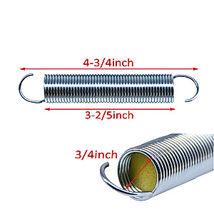 Yoogu 4 3/4 inch Recliner Sofa Chair Replacement Springs (Pack of 2) Mechanism Tension Spring