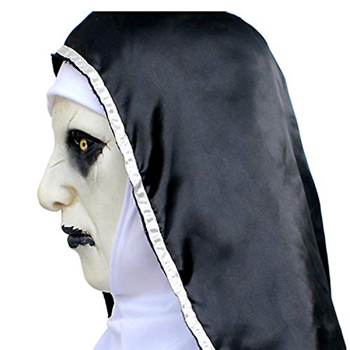 ABETER Scary Halloween Horror Mask, Creepy evil mask, Terrifying Halloween Costume Party Props Clearance (Nun mask)