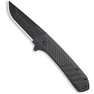 OUTDOOR EDGE RAZOR VX4 | Replaceable Blade EDC Flipper Folding Pocket Knife | 3" Blade, Ceramic Ball Bearings, Carbon Weave Handle, Reversible Pocket Clip | Outdoor, Camping, Survival, Utility