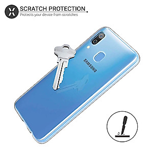 Olixar for Samsung Galaxy A40 Clear Case - Silicone Gel TPU Flexible - Ultra Thin - Slim Protection - Wireless Charging Compatible - Shockproof Phone Cover - Crystal Clear