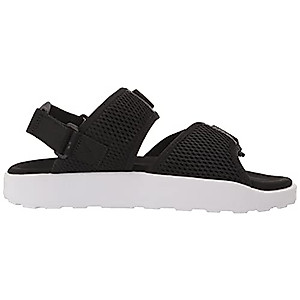 adidas Originals Women's Adilette ADV Slide Sandal, Black/White/Off White, 8