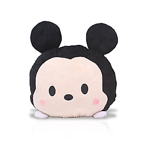 2 Pcs Set Mickey Minnie Plush Neck Rest Head Support Cushion Pillow for Car Travel