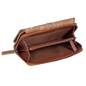 Myra Bag Cardinal Wallet Cotton + Fur Leather Bag S-3500