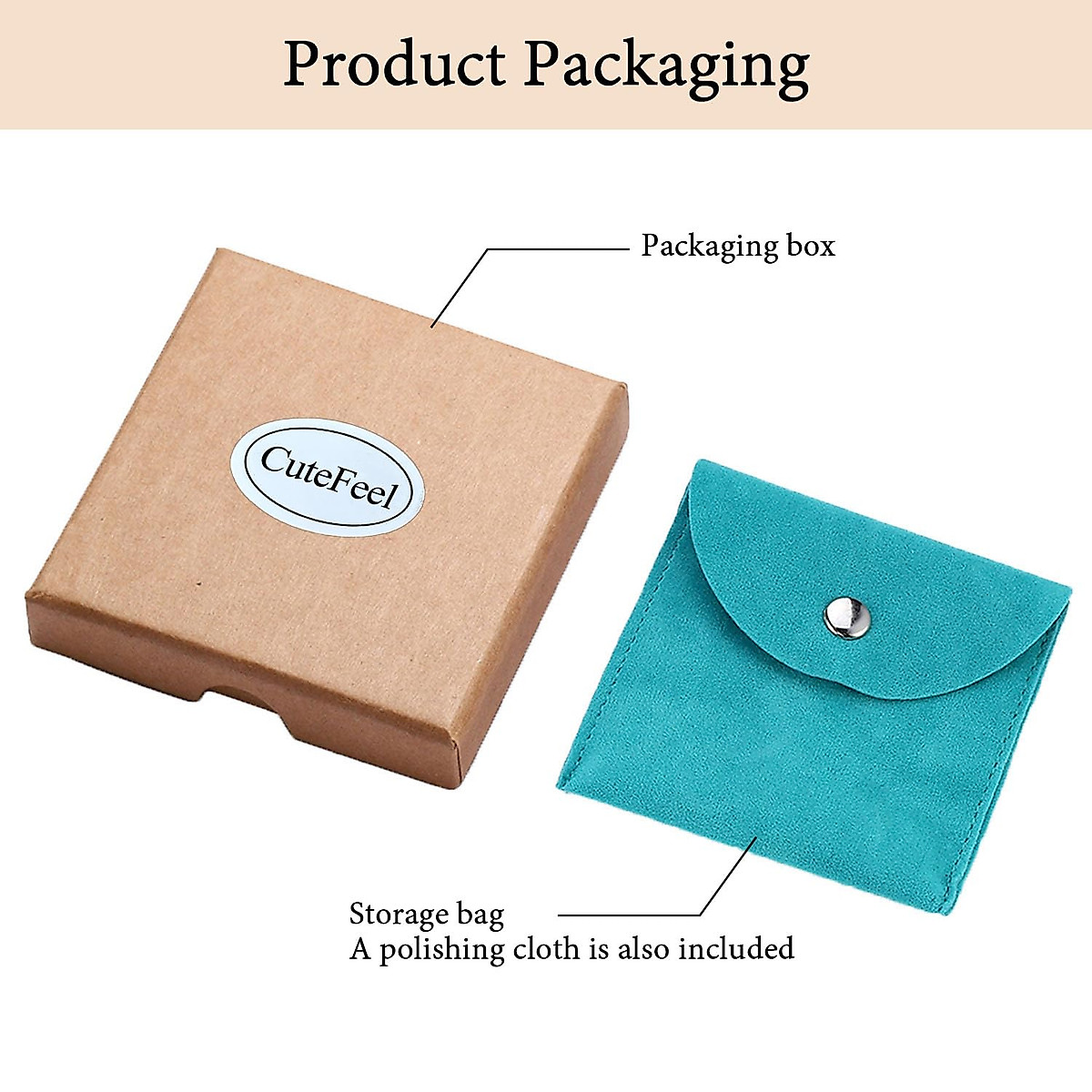 18K Gold Plated Sterling Silver Cubic Zirconia Stud Earrings for Women Men, Simulated Diamond CZ Studs Hypoallergenic Jewelry (8mm, 18K White Gold Plated Sterling Silver - Silver)