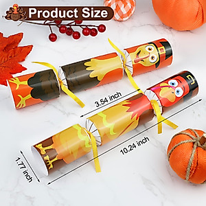 8Pack Thanksgiving Party Favors No-Snap Turkey Table Favors with Party Hat Joke & Prizes Gifts Inside for Kids Adults, Thanksgiving Party Games for Fall Thanksgiving Holiday Traditions