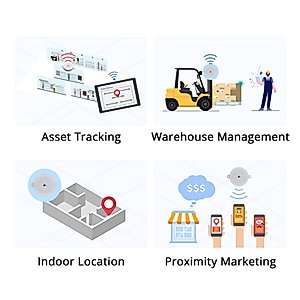 Feasycom Dialog DA14531 chip 10 Years Battery Life Waterproof BLE 5.1 Could be Fixed Beacon Eddystone iBeacon Tag Support Android & iOS Devices