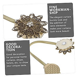 Curtain Tie Magnetic Curtain Buckle Magnetic Curtain Holdbacks Curtain Alloy Buckle Curtain Drape Tie Magnetic Curtain Strap Magnetic Drapery Buckle Delicate Drapery Tiebacks