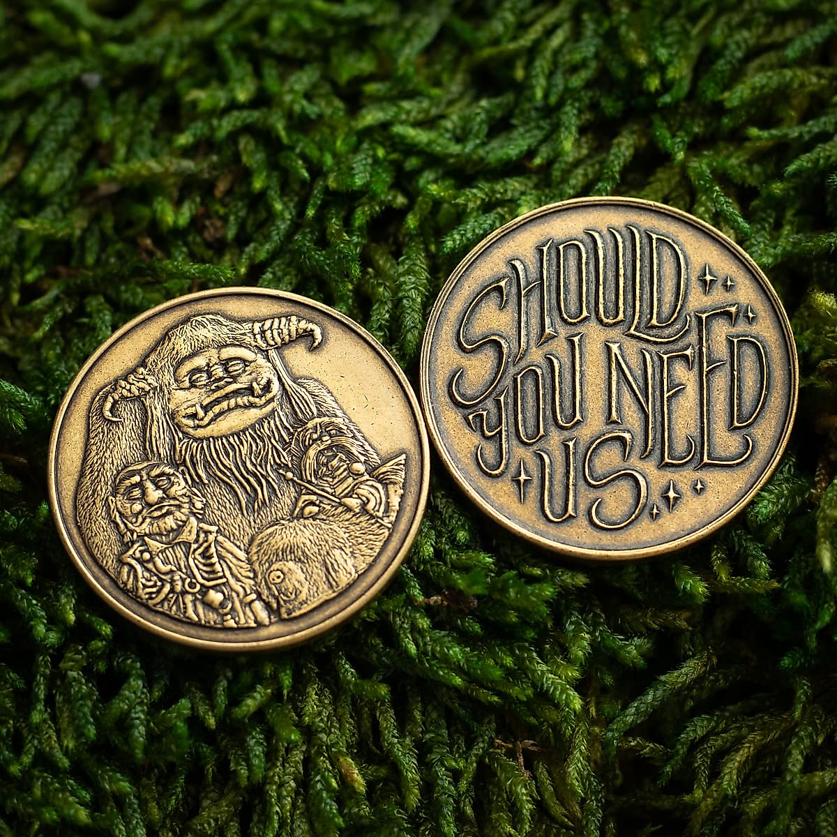 Labyrinth | Should You Need Us Bronze Friendship Token