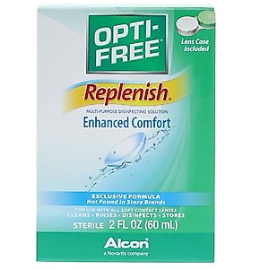 Opti-Free RepleniSH Multi Purpose Disinfecting Solution-2 oz, Carry On Size, 2 pack
