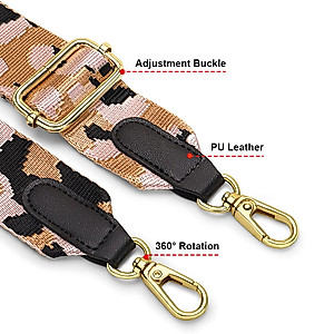 nuoku Purse Straps Replacement Crossbody Straps for Purses Straps for Handbags Luggage Straps, Leopard Print