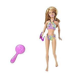 Barbie Year 2008 Beach Party Series 11 Inch Doll - SUMMER with Purple Sunglasses and Hairbrush (N4903)