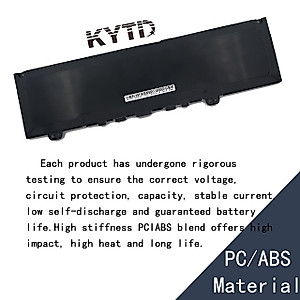 KYTD F62G0 Battery for Dell inspiron 13 5370 7370 i7373 7373 7380 7386 2-in-1 Vostro 5370 P83G P83G001 P87G P87G001 P83G002 P91G Series F62GO RPJC3 39DY5 11.4V 38Wh