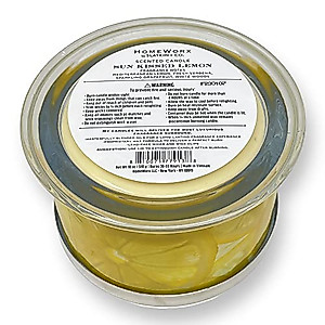 Homeworx HomeWorx by Harry Slatkin 4 Wick Candle, 18 oz, Sun Kissed Lemon, White