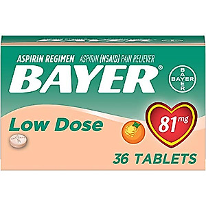 Bayer Bayer Children's Aspirin Chewable Low Dose Orange, Orange 36 tabs 81 mg