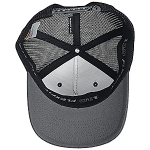 Caterpillar Men's Patch Flat Bill Cap, Charcoal Heather, One Size