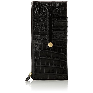 BRAHMIN Black Melbourne Credit Card Wallet