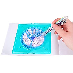 Toyland® Spiral Art Set with 4 Drawing Wheels & 6 Colour Quick Switch Pen - Creative Toys - Arts & Crafts