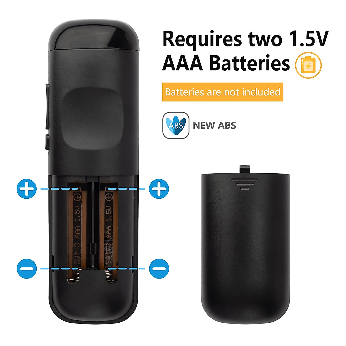 New Universal TV Remote - Compatible with Roku TVs, Including TCL, Hisense, and Onn (Pack of 2) - Not for Roku Stick and Box