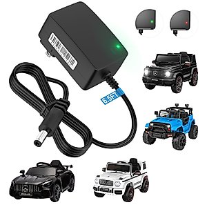 12V Battery Charger for Kids Ride On Toys Car, 12 Volt Power Wheels Supply for Best Choice Products SUV Kid Trax Ride-on Toys Ferrari, Mercedes, Universal Charger Kids Riding Toy Power Supplies