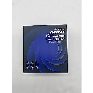 HandFan Portable Handheld Fan, Mini Personal Fan, Battery Operated Cooling Rechargeable Fan, 180° Foldable Small Hand Fan, USB Powered, for Home, Office, Outdoor, Hiking, Travel, Stroller