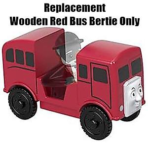 Replacement Part for Fisher-Price Thomas & Friends Wood Racing Figure-8 Set - GGG73 ~ Replacement Wooden Red Bus Bertie