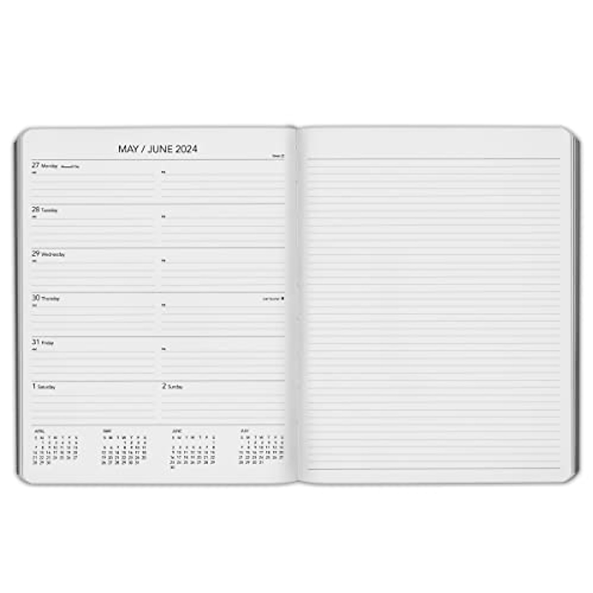 Harbor Journal Weekly Planner 2024 - Cambridge Reef Blue - 9"x7"