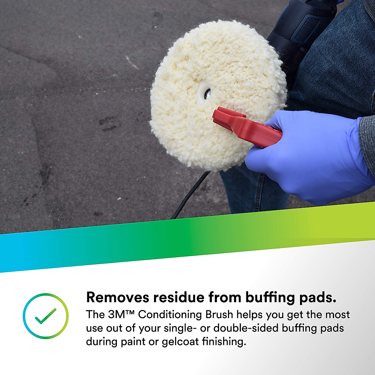 3M Conditioning Brush, 05761 , Red