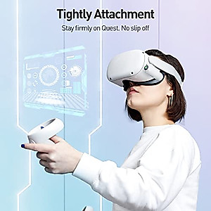 iWALK Linkpod Play Battery Pack Specially Designed for Oculus Quest 2, 4500mAh Extended Power Accessories for VR Headset,Lightweight Head Strap Power Bank Compatible with Meta Quest 2 and Quest,White