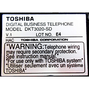 Toshiba Strata DKT3020-SD 20-Button LCD Display Speakerphone (Black) (Renewed)