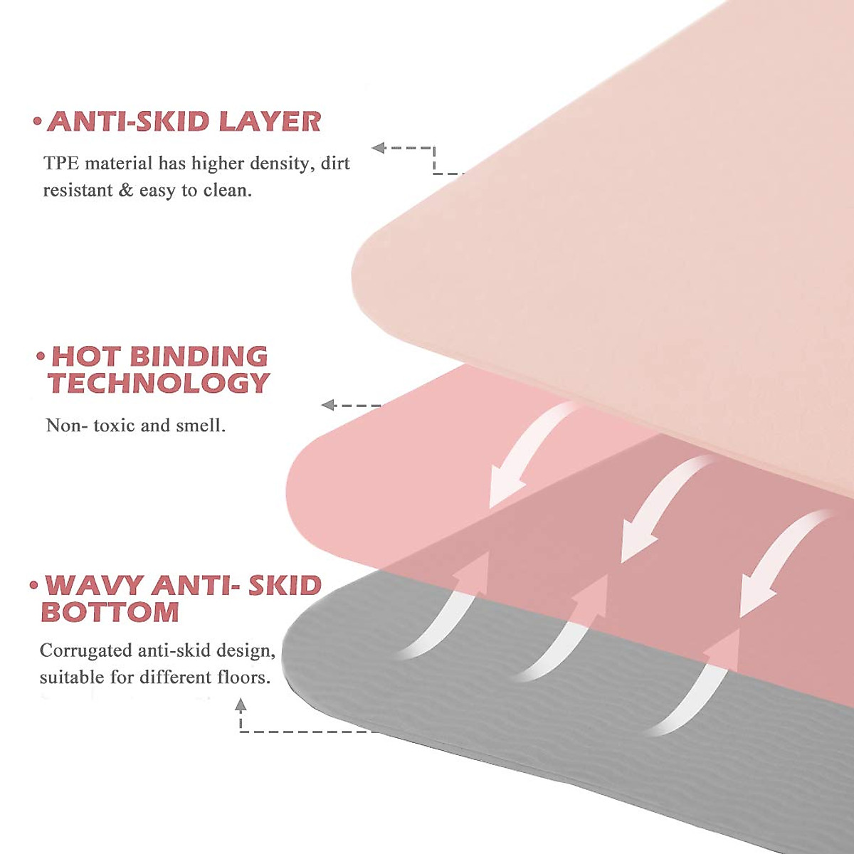 UMINEUX Yoga Mat Extra Thick 1/3'' Non Slip for Women, Eco Friendly TPE Fitness Exercise Mat with Carrying Sling & Storage Bag