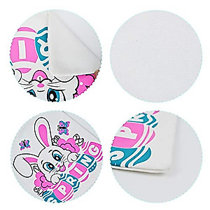 JOYIN Easter Tote Bags Easter Canvas Bags Reusable Grocery Shopping Bags Bunny Bags for Easter Eggs Hunt, Easter Basket, Easter Gift Goodie Bags with Handles for Easter Kids Party Favor Supplies