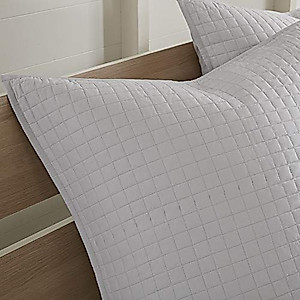 Urban Habitat Duvet Set 100% Cotton Jacquard, Tufts Accent, Shabby Chic All Season Cover for Comforter, Matching Shams, Decorative Pillows, King/California King (104 in x 92 in), Blush/Ivory 7 Piece