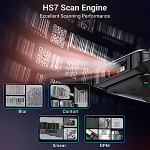 Tera Android 11 Barcode Scanner PDA: with Pistol Grip Wi-Fi 6 Ready Handheld Mobile Computer 6” Full Screen Qualcomm CPU HS7 Scan Engine IP67 Rating 4+64 GB QC 3.0 Fast Charge Inventory Scanner P600