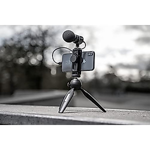 Shure MV88+ Video Kit - Digital Stereo Condenser Microphone for Apple and Android, with Manfrotto PIXI Tripod, Phone Clamp, Mount, iOS and USB-C Cables for Next-Level Compatibility and Connectivity