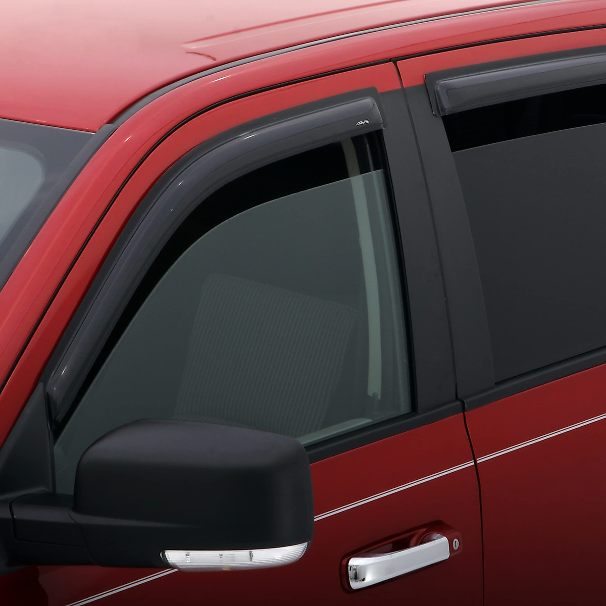 Auto Ventshade [AVS] Ventvisor / Rain Guards | Outside Mount, Smoke Color, 4 pc | 94815 | Fits 2000 - 2006 Toyota Tundra Access Cab