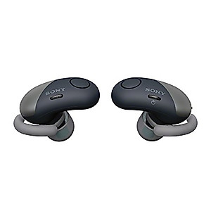 Sony SP700N Wireless Noise Canceling Sports in-Ear Headphones Black WF-SP700N/B (Renewed)