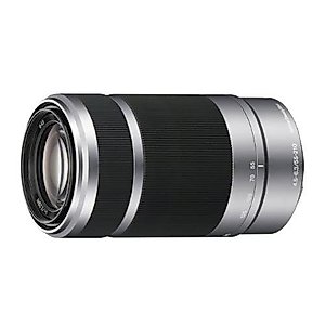 Sony SEL55210 E 55-210mm F4.5-6.3 OSS E-mount Wide Zoom Lens - Silver (Renewed)