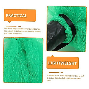 FOYTOKI Halloween Broom Decoration Root Witch Broom Witch Flying Broomsticks Halloween Decorations Witch Dress up Fun Costume Accessories Witch Broom Stick Plastic