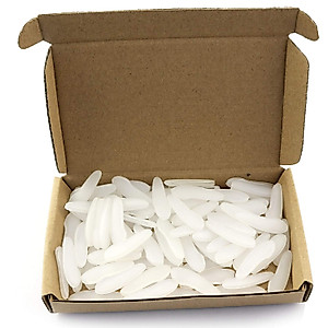 Magic&shell Knife Tip Protector 100PCS Transparent Plastic Knife Blade Tip Sleeves Knife Tip Guard Knife Tip Covers