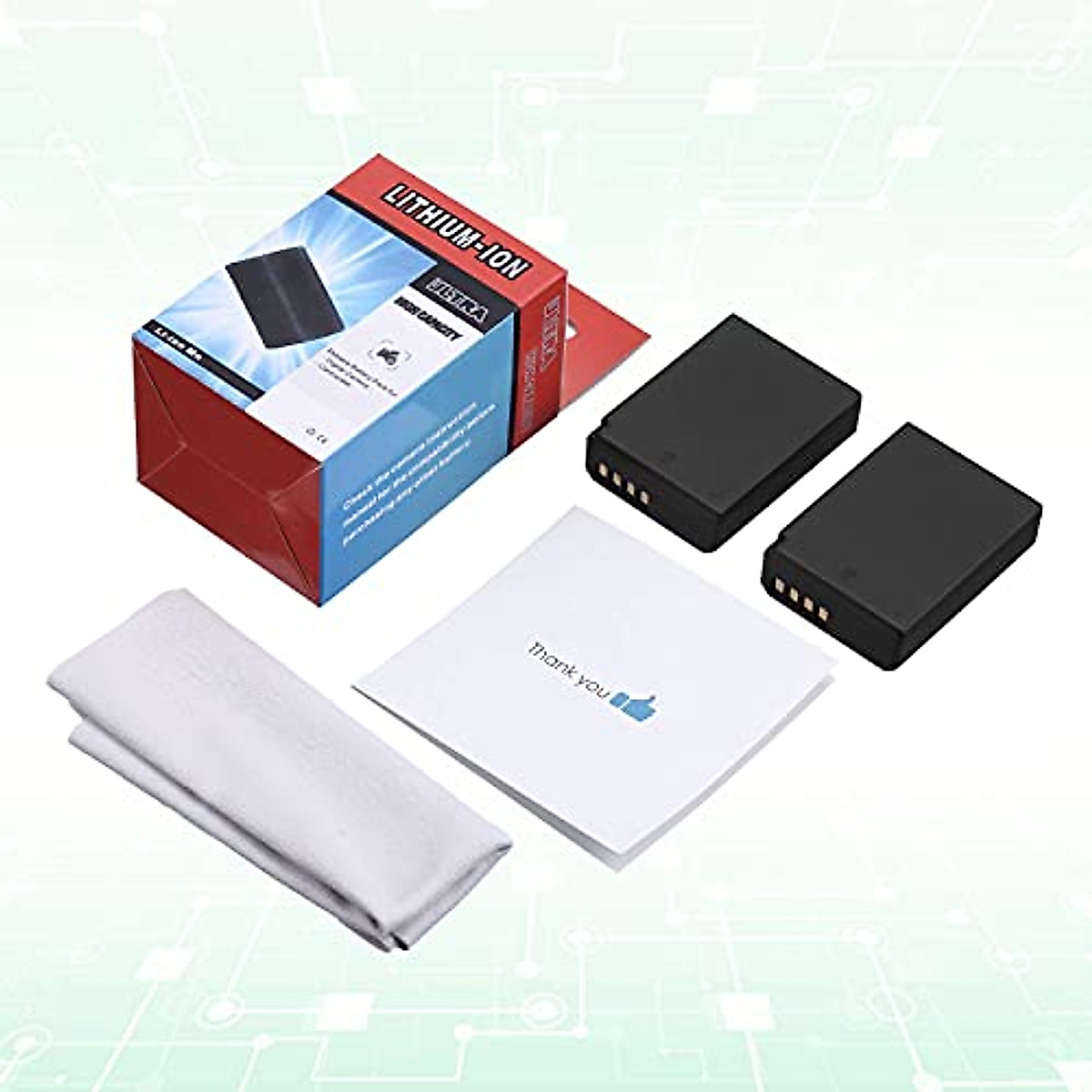 FirstPower Replacement LP-E10 Batteries Compatible with Canon EOS Rebel T3, T5, T6, T7, T100, Kiss X50, Kiss X70, 1100D, 1200D, 1300D, 2000D Cameras (2-Pack 1600mAh)