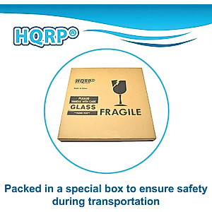 HQRP 13 1/2" Glass Turntable Tray compatible with Panasonic F06015Q00AP 30QBP4119 TJF06015Q00AP NN-G463MF NN-G464WF NN-S443BF NN-SA651S NN-SD691S Microwave Oven Cooking Plate 13.5-inch 340mm